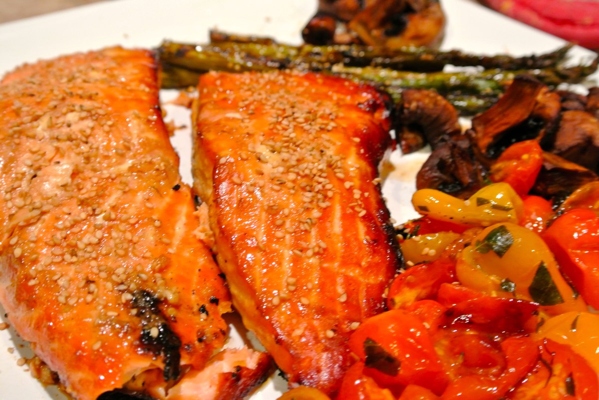 Springer Salmon Miso-Glazed with Sesame